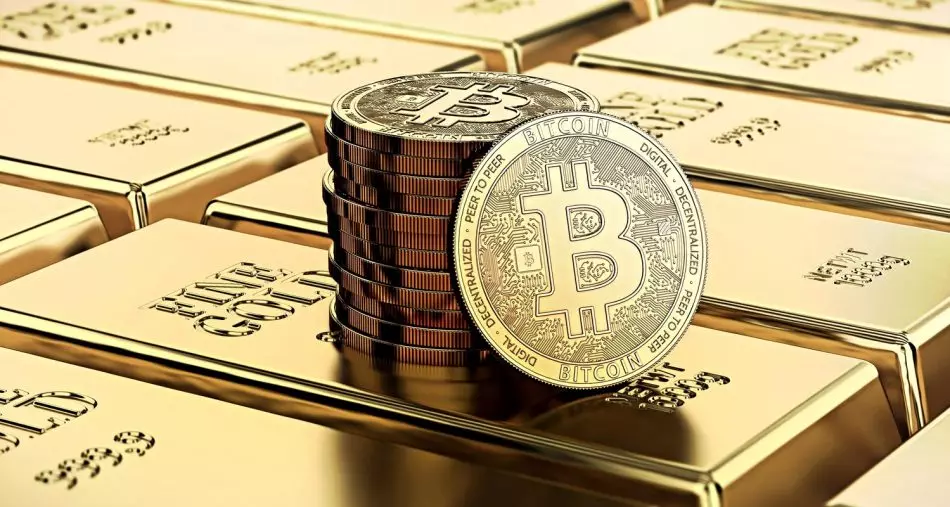 Bitcoin алтынны күчергәндә