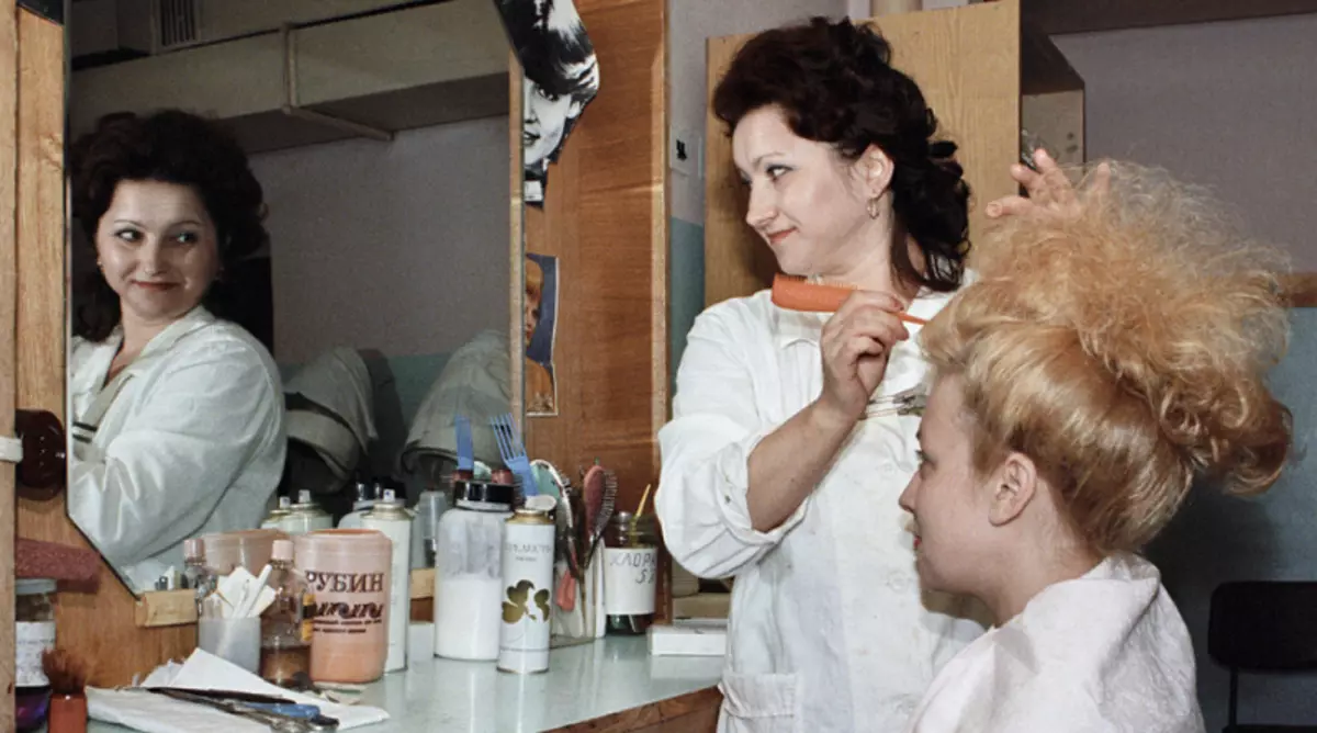 Corte de cabelo em um cabeleireiro