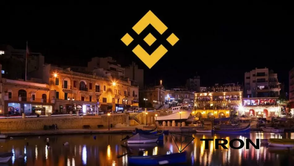 tron і binance на Мальті