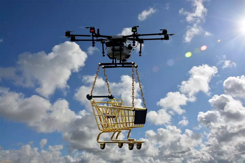 Ynwenners yn Kalifornje sille de levering fan 'e bestelling kinne pleatse troch Dron Amazon Scout
