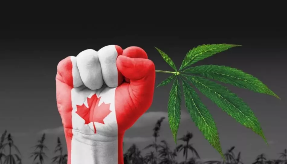 ICanada ihambisa ibhloko yehlabathi yeHlabathi ye-Cannabis