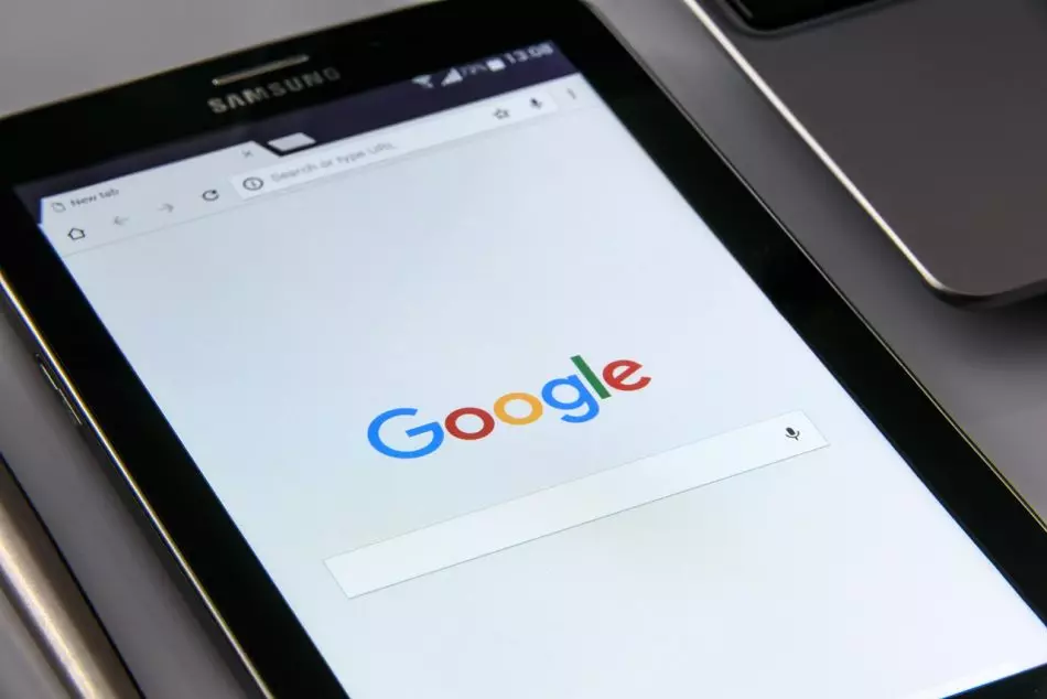 Google op tablet